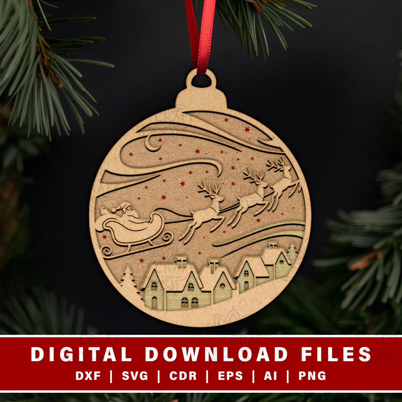 7+ Free Laser Cut Files For Christmas Ornaments